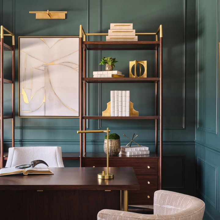 75 Wall Paneling Home Office Ideas You'll Love - August, 2025 | Houzz