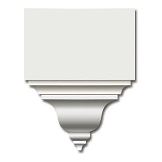 Plain Crown Molding Center Block - Traditional - Molding And Trim - by ...
