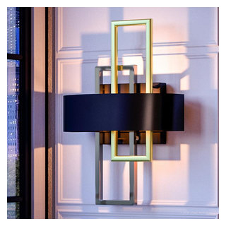 Luxury Modern Wall Sconce, 11, Midnight Black Finish - Contemporary ...