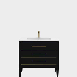 Modway Render 29" MDF Wood Wall-Mount Bathroom Vanity Cabinet in Oak ...