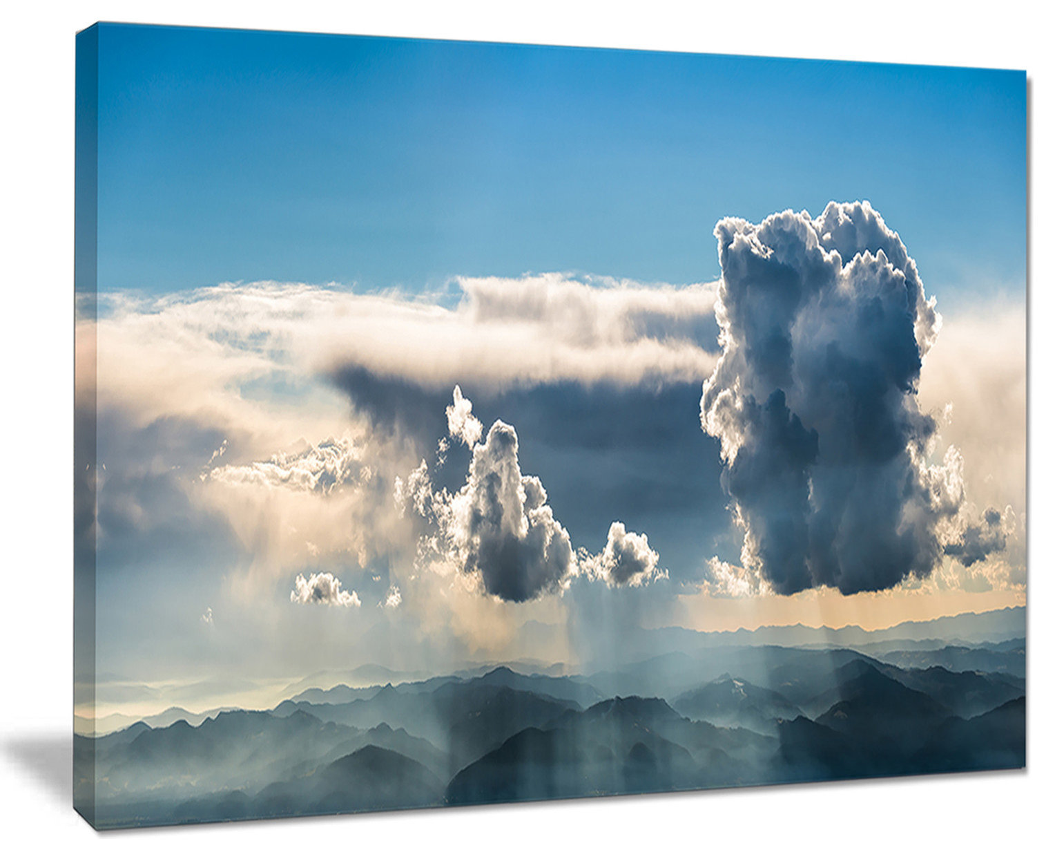 "Heavy Clouds in Sky Panoramic View" Landscape Art Wall Art, 20"x12 ...