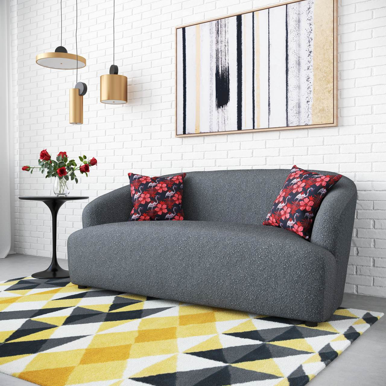Budapest Sofa Gray - Transitional - Sofas - by StudioLX | Houzz