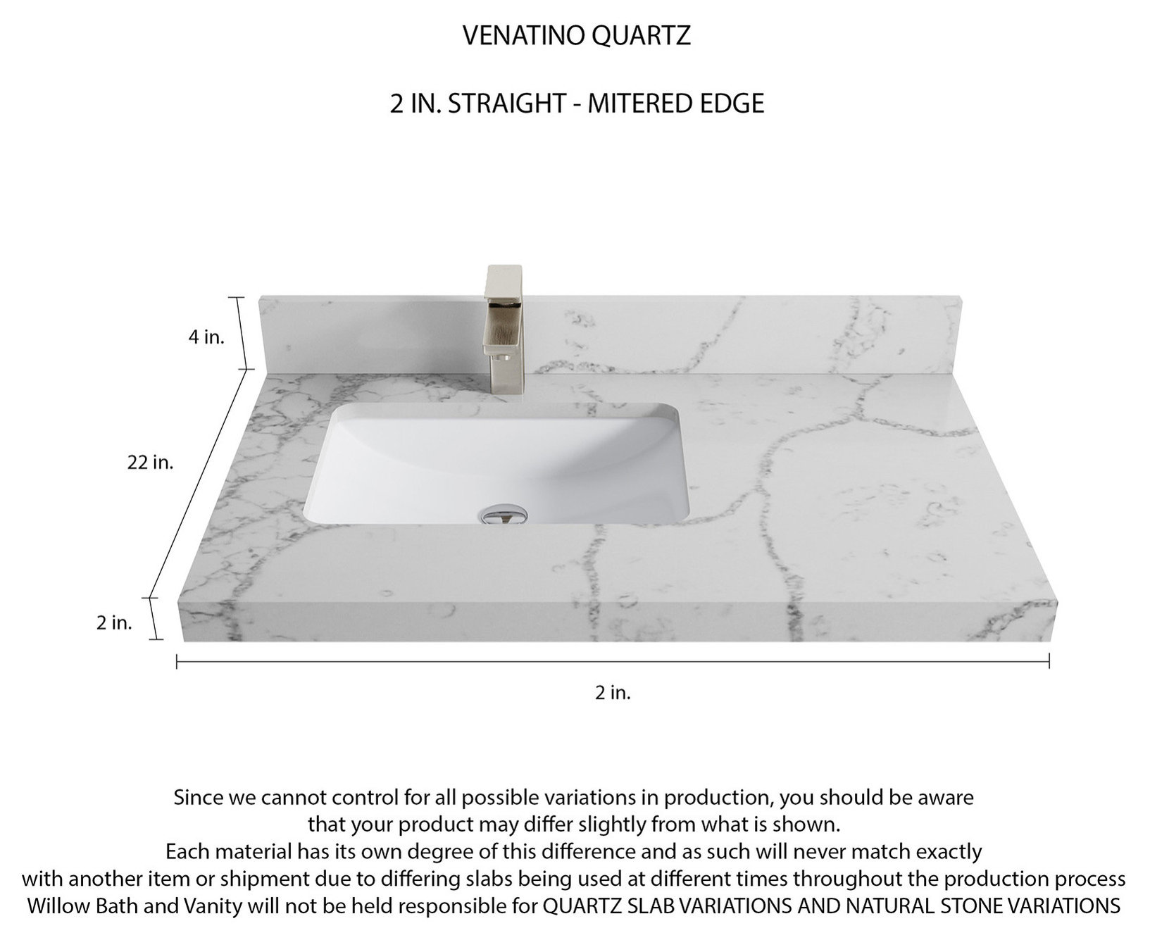 Willow Collection Sonoma 36 Left Offset Bath Vanity, 36" Left Offset ...