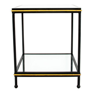 Sakura Silver & Gold Side Table - Transitional - Side Tables And End ...