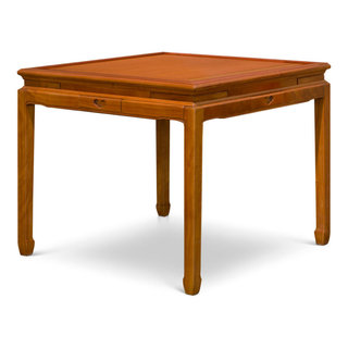Natural Finish Rosewood Chinese Mahjong Table - Asian - Game Tables ...