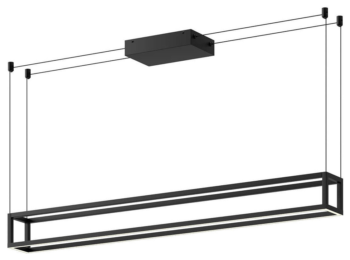 Kuzco Lighting Plaza 47" LED Linear Light, Black - Modern - Kitchen Island Lighting - by ...