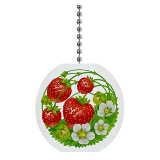 Strawberries Pattern Ceiling Fan Pull - Farmhouse - Ceiling Fan ...