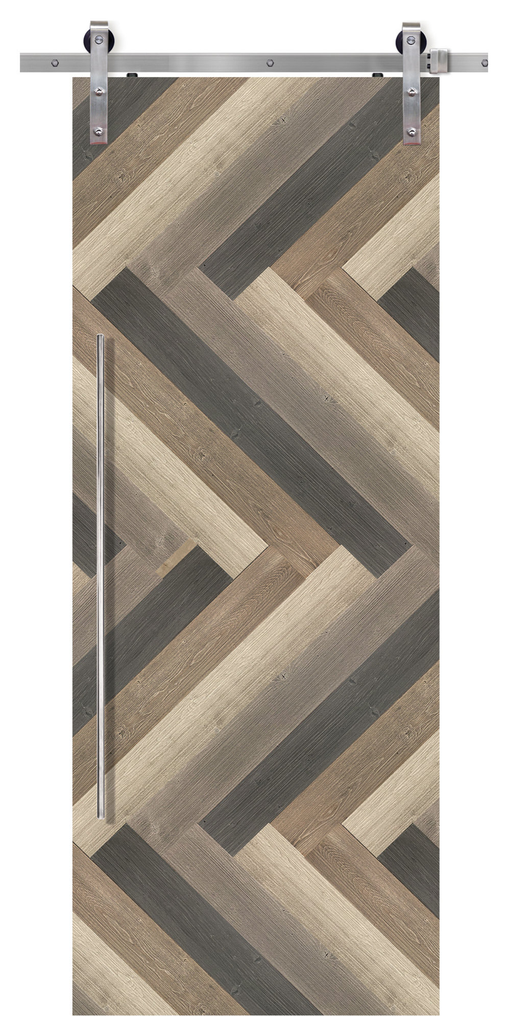 Brazos Zig-Zag Barn Door, 36" X 80" - Farmhouse - Interior Doors - by ...