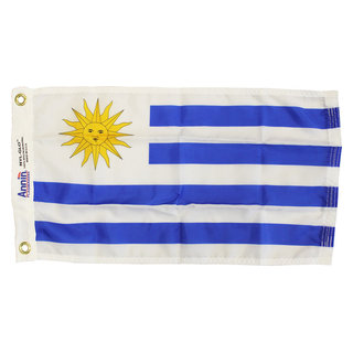 Uruguay, 12"x18" Nylon Flag - Contemporary - Flags And Flagpoles - by FlagLine | Houzz