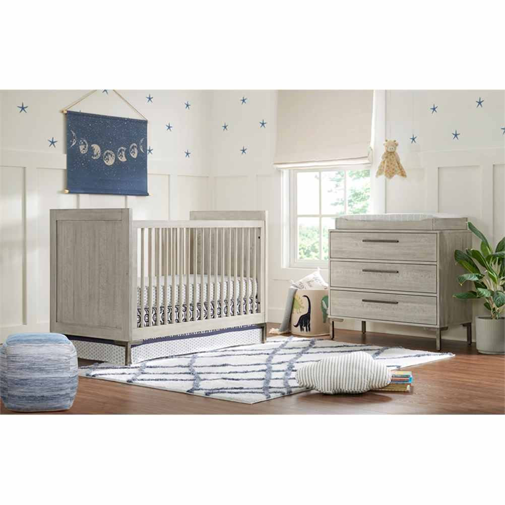 Westwood Design Beck Modern Wood Cottage Crib in Willow Gray Finish ...