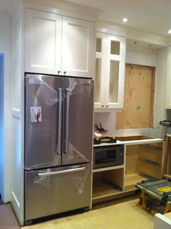 Cabinets flush with fridge? | Houzz Forum