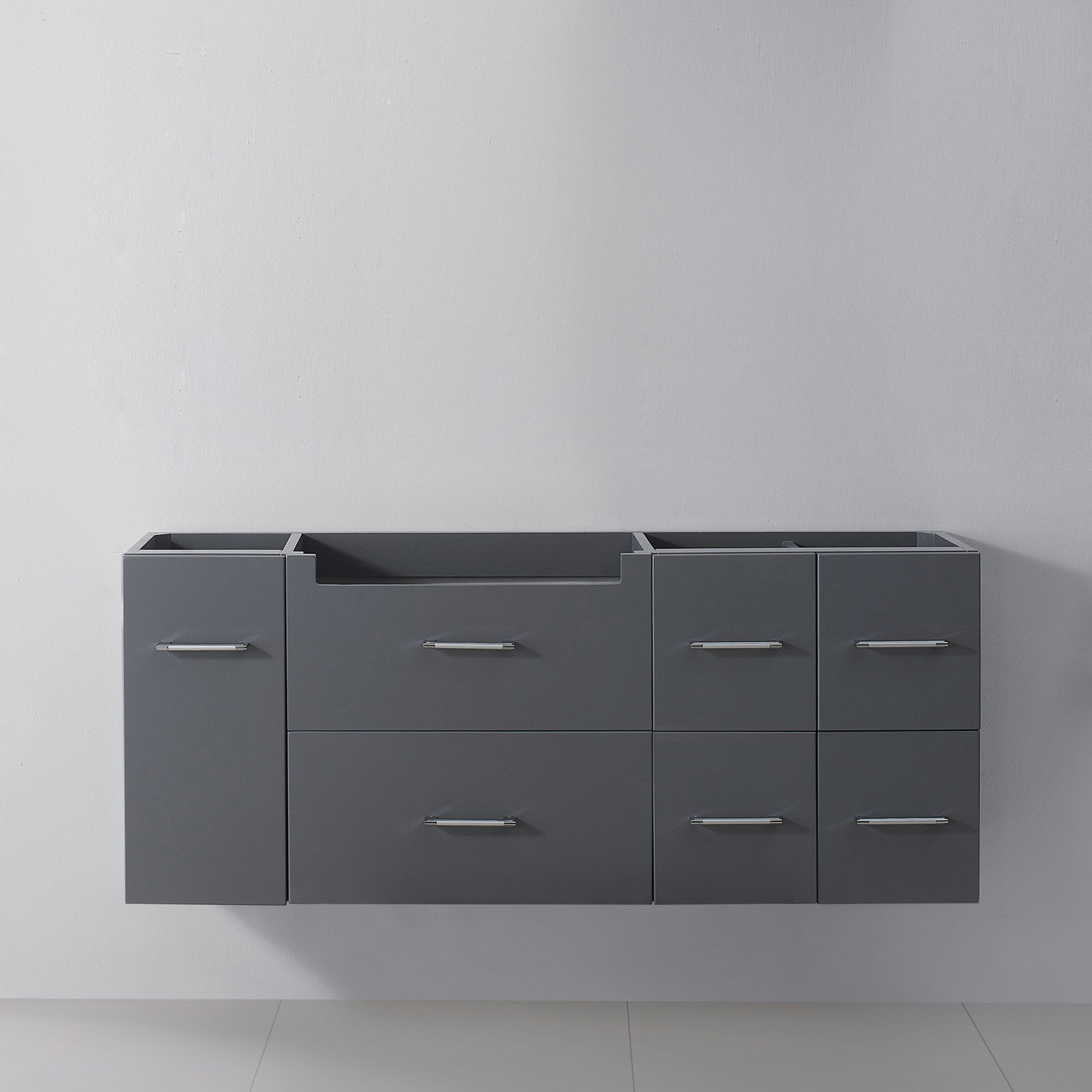 Hazel 55" Cabinet Only, Gray - Modern - Bathroom Vanities And Sink ...