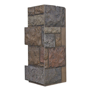 Fortress Faux Brick Wall Panel, 24" Corner - Rustic - Wall Panels - by ...