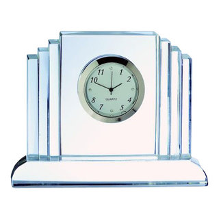 Galway Crystal Jazz Clock PB - Transitional - Desk And Mantel Clocks ...