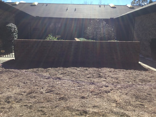 Landscape design for wall