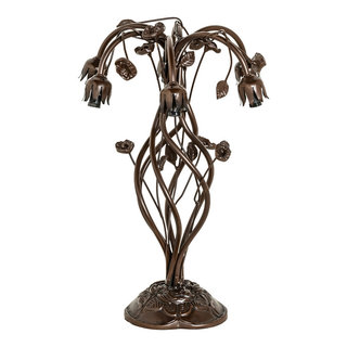 19" High Pond Lily 6 Light Table Base - Traditional - Lamp Bases - by ...