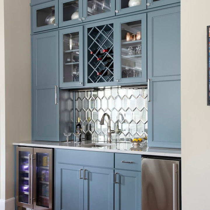 75 Beautiful Home Bar with Mirror Splashback Ideas and Designs - July ...