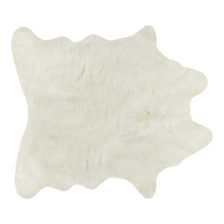 63"x90" Off White Hide Area Rug - Contemporary - Novelty Rugs - by ...