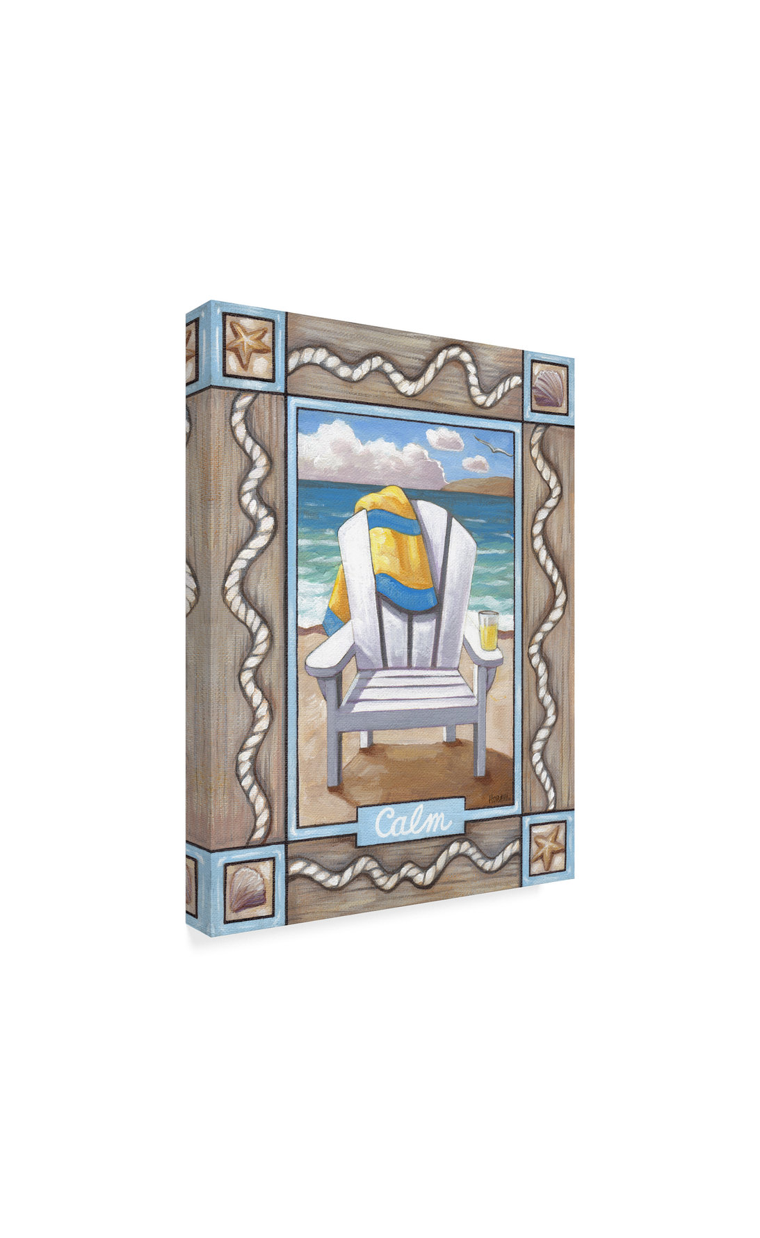 Cathy Horvath-Buchanan 'Beach Chair Calm' Canvas Art, 35"x47" - Beach ...