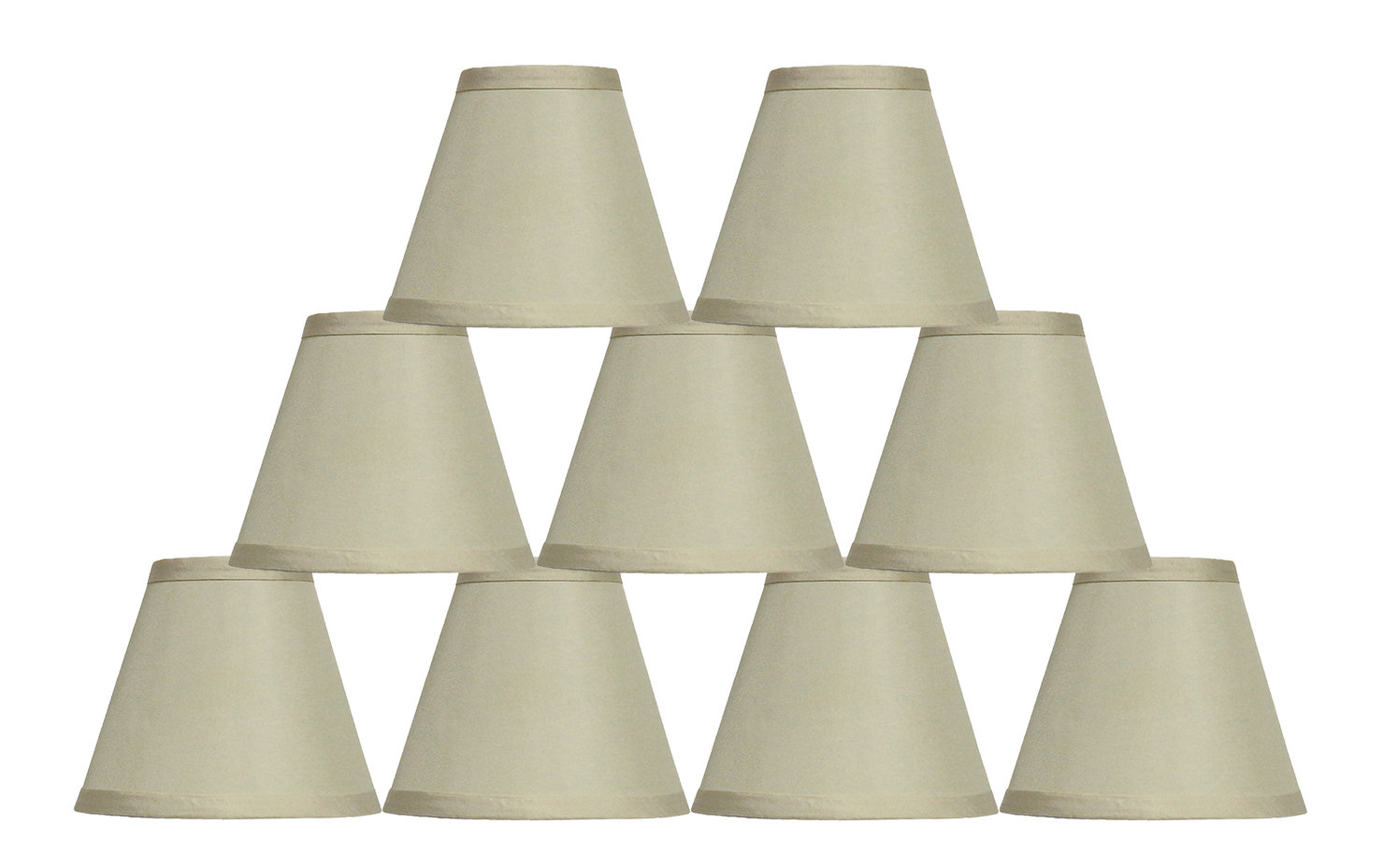 Satin Chandelier Lamp Shade, 3x6x5", Set of 9 - Transitional - Lighting ...