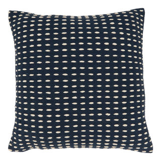 Modern Minimalism Dashed Woven Throw Pillow, 20" - Transitional ...