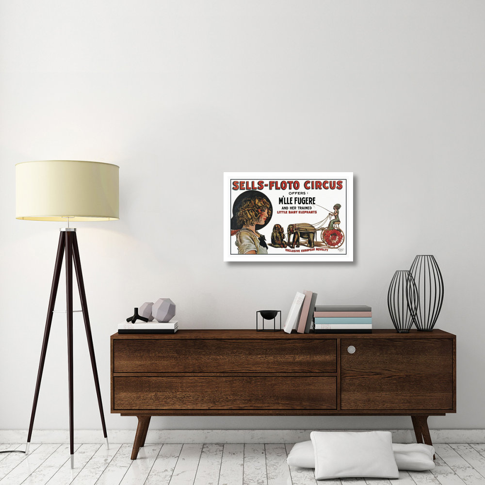 "Sells-Floto Circus" Digital Paper Print by Vintage Elephant, 24"x17 ...