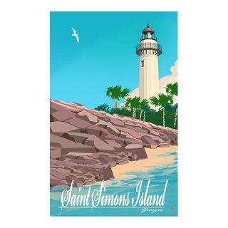 Mike Rangner St Simons Island Art Print, 12"x18" - Contemporary - Fine ...