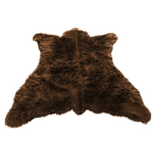 Designer Faux Fur, Bear Skin Rug, Realistic, Luxurious, 5'x7 ...
