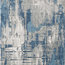 Abani Vista Modern Painted Canvas Area Rug, Blue and Gray Distressed ...