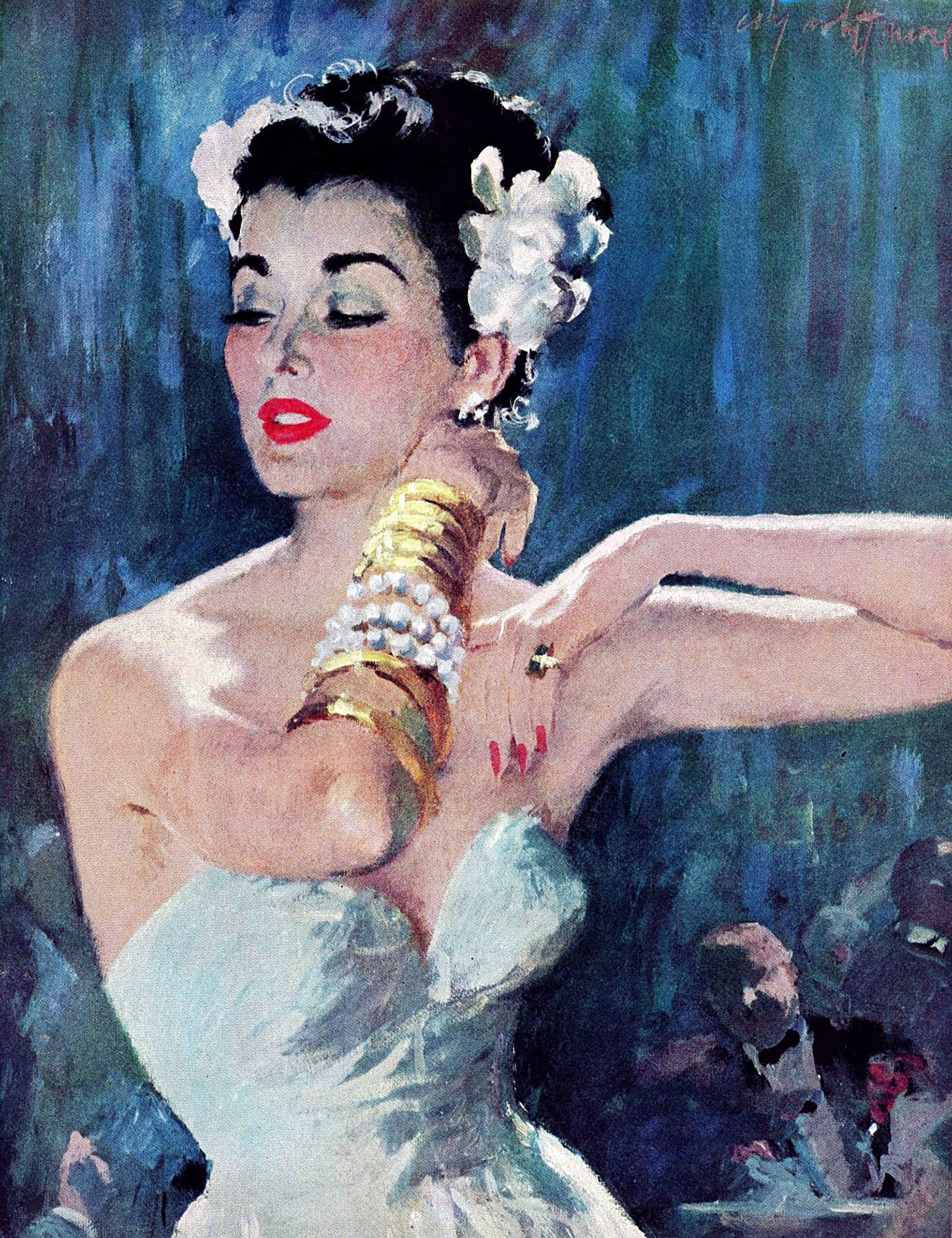 "Adventuress at Large" Painting Print on Canvas by Coby Whitmore, 30"x 39" - Contemporary ...