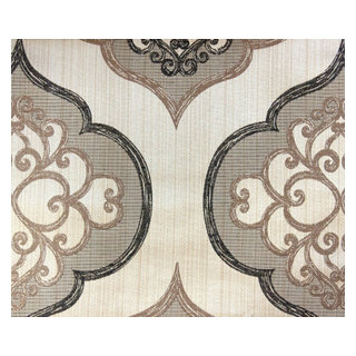 Brown Fabric By the Yard, 1 Continuous Yard - Contemporary - Drapery ...