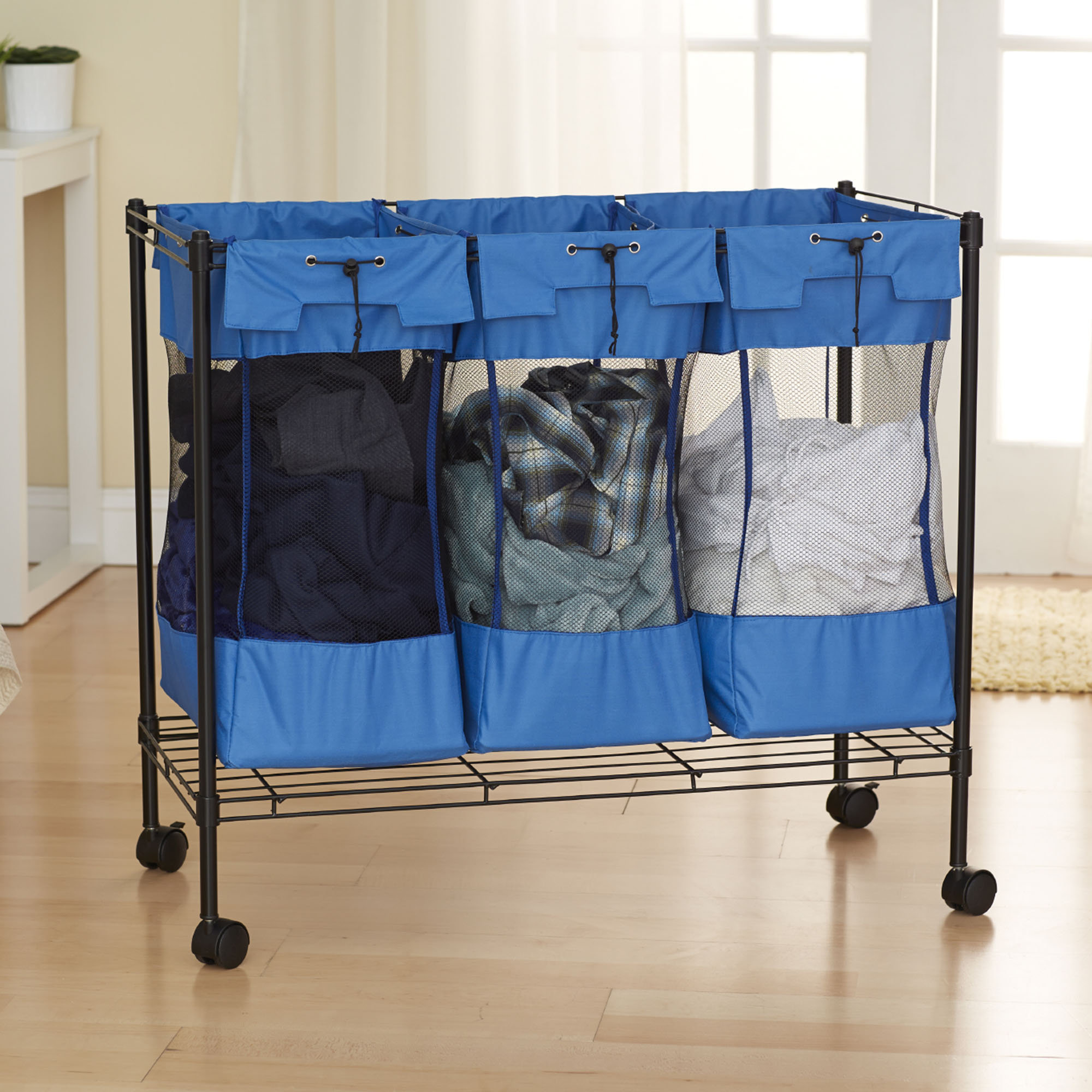 Laundry Sorter With Wheels - Contemporary - Hampers - by Household ...