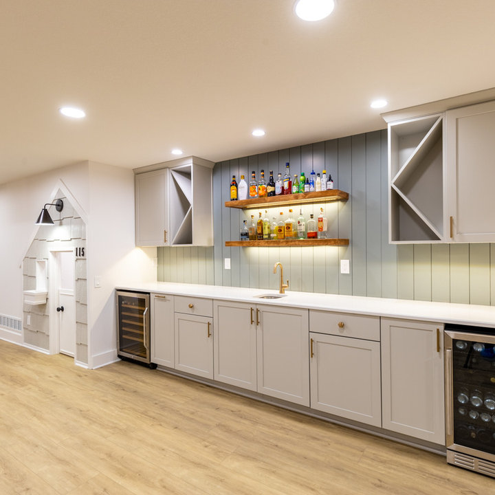 75 Shiplap Wall Basement Ideas You'll Love - October, 2025 | Houzz