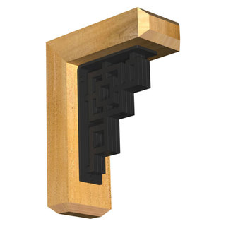 Eris Craftsman Ironcrest Bracket Triple Brace, 2" Thick, 9-1/2"x12 ...