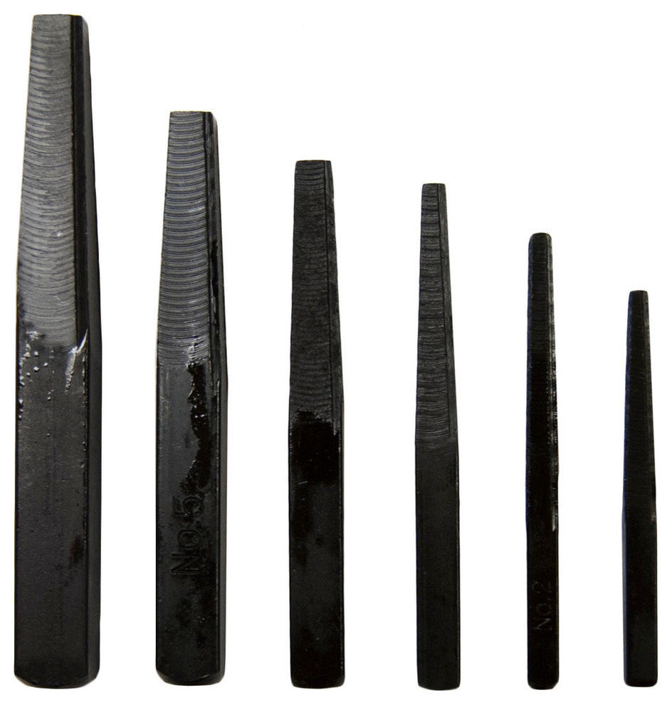 Assorted Square Flute Screw Extractors, Set of 6 - Industrial - Power ...