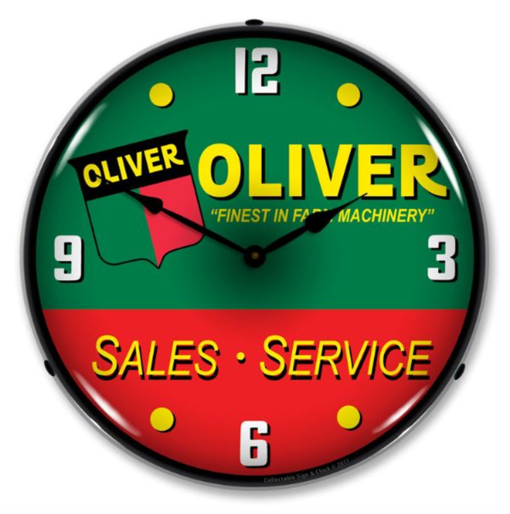 1806849 Oliver Tractor Sales & Service Clock - Contemporary - Wall ...