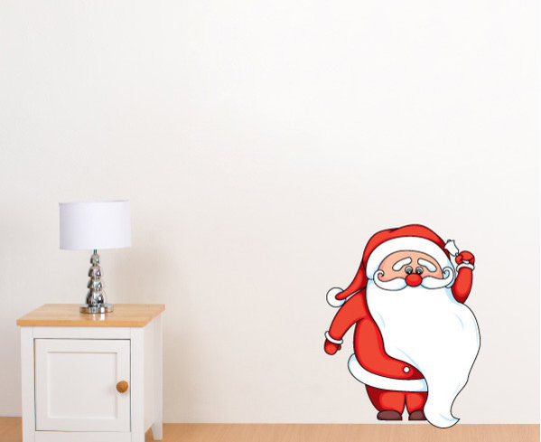 Christmas Santa Vinyl Wall Decal ChristmasSantaUScolor011, 60 in ...