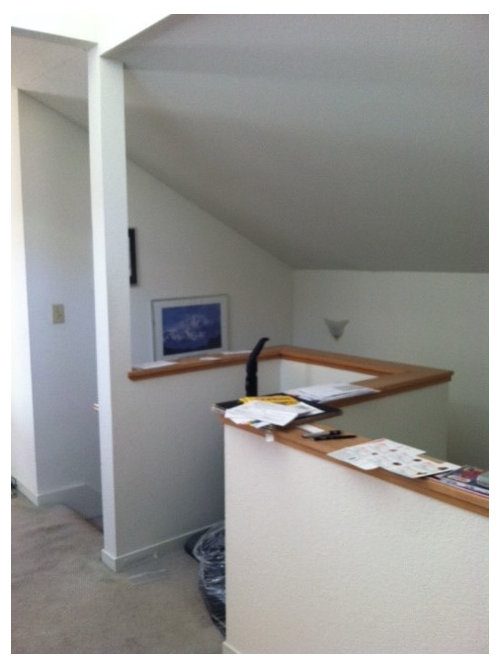 Need help with what to do with a stairway knee wall