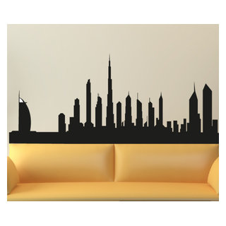 Dubai Skyline Vinyl Wall Decal or Car Sticker SS045EY, 60 in ...