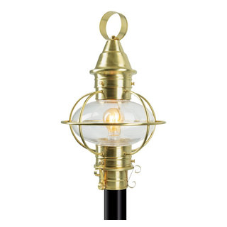 Norwell Lighting American Onion MED 1 Light Post Lantern, SB 1711-SB-CL ...
