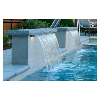 Lemont, IL Rectilinear Pool with Interior Hot Tub - Traditional - Pool ...