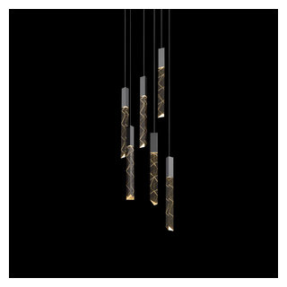 Trinity 6-Light Round LED Pendant in Polished Chrome - Contemporary ...