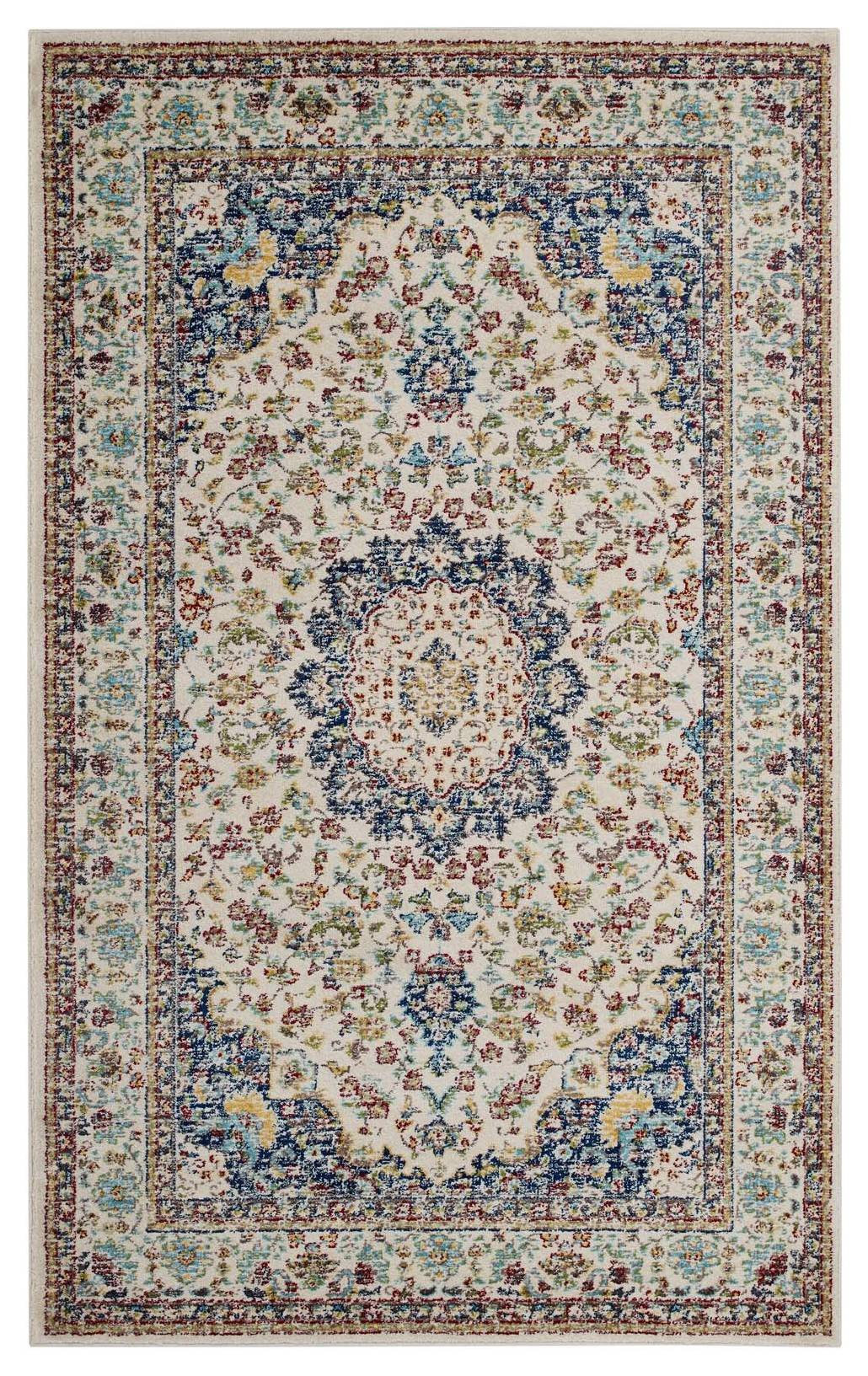 Modway Meryam 5' x 8' Medallion Area Rug, 8X10 - Traditional - Area ...