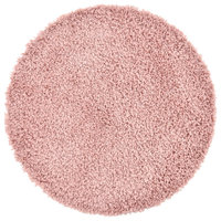 Rug Unique Loom Davos Shag Dusty Rose Round 3' 3 x 3' 3 - Contemporary ...
