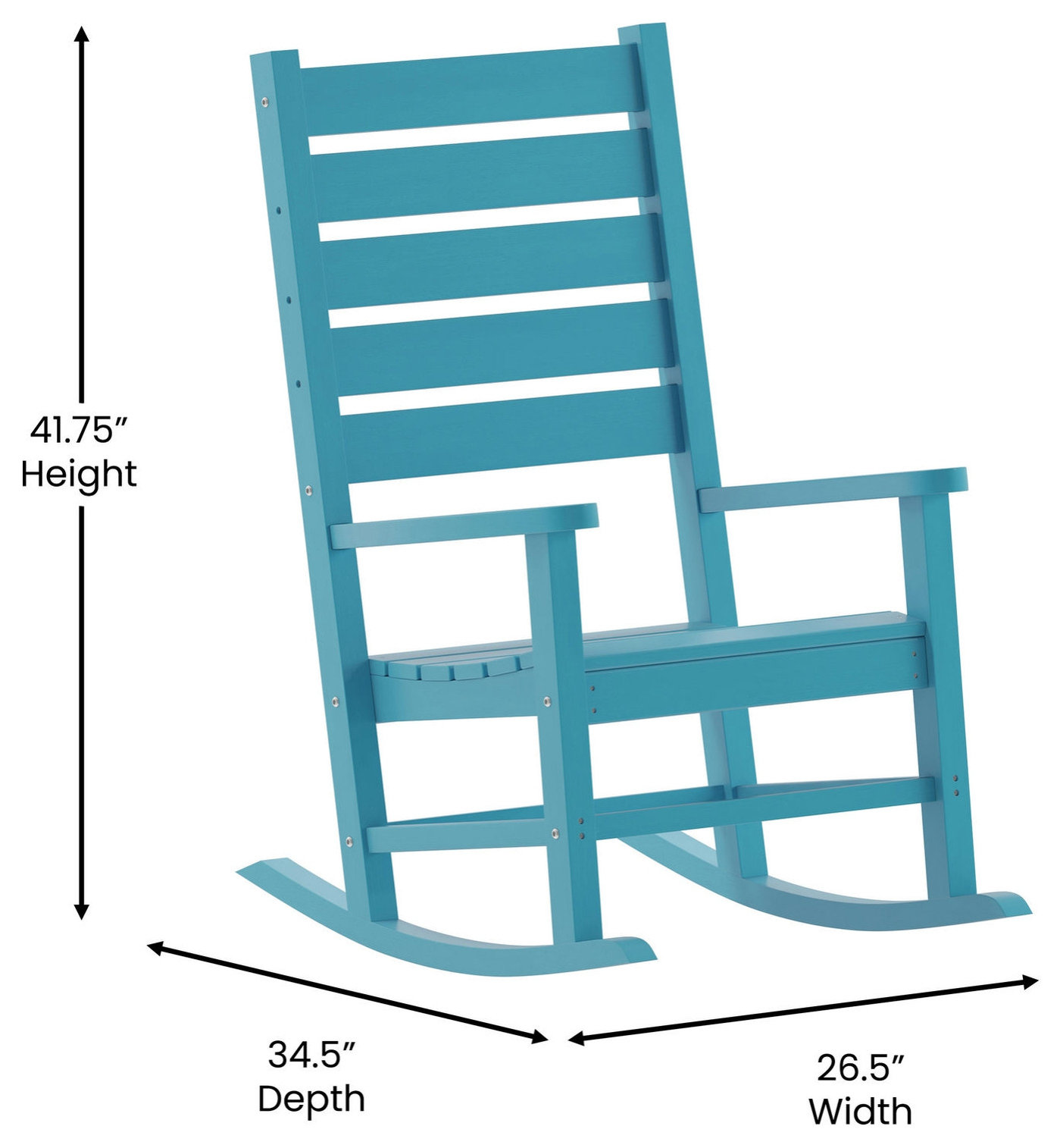 Blue Outdoor Rocking Chair - Contemporary - Outdoor Rocking Chairs - by ...