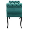 Lea Teal Style Performance Velvet Bench - Contemporary - Upholstered ...