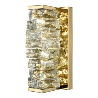 Modern Crystal LED Wall Light Gold - Contemporary - Wall Sconces - by ...