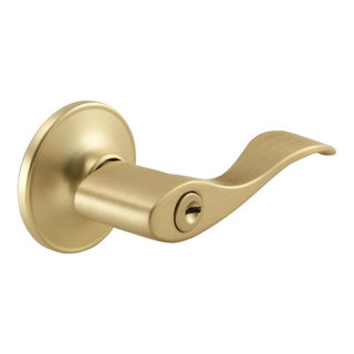 Design House Springdale Brass Gold Door Lever - Traditional - Door ...