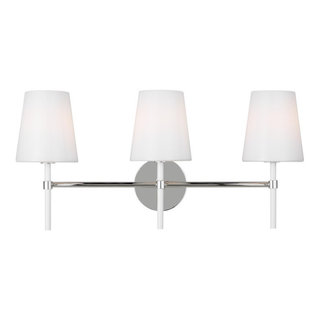 Kate Spade Monroe 3-Light Bath Vanity Light KSV1013PNGW, Polished ...