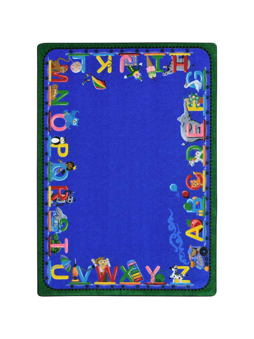Kid Essentials, Early Childhood Choo Choo Letters Rug, 5'4" x 7'8 ...